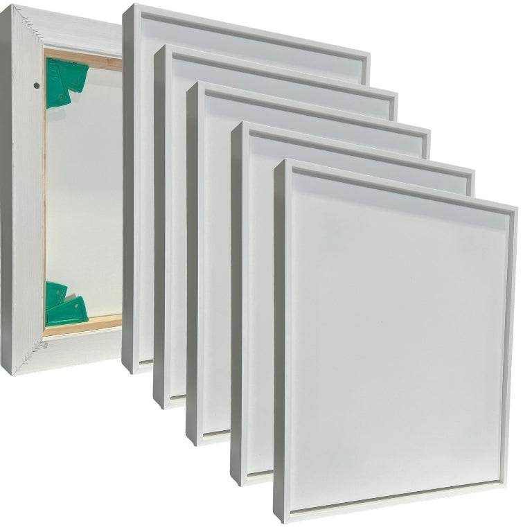 Float Frames Jazz White 5 Pack - Custom Framing Service – Build a Canvas